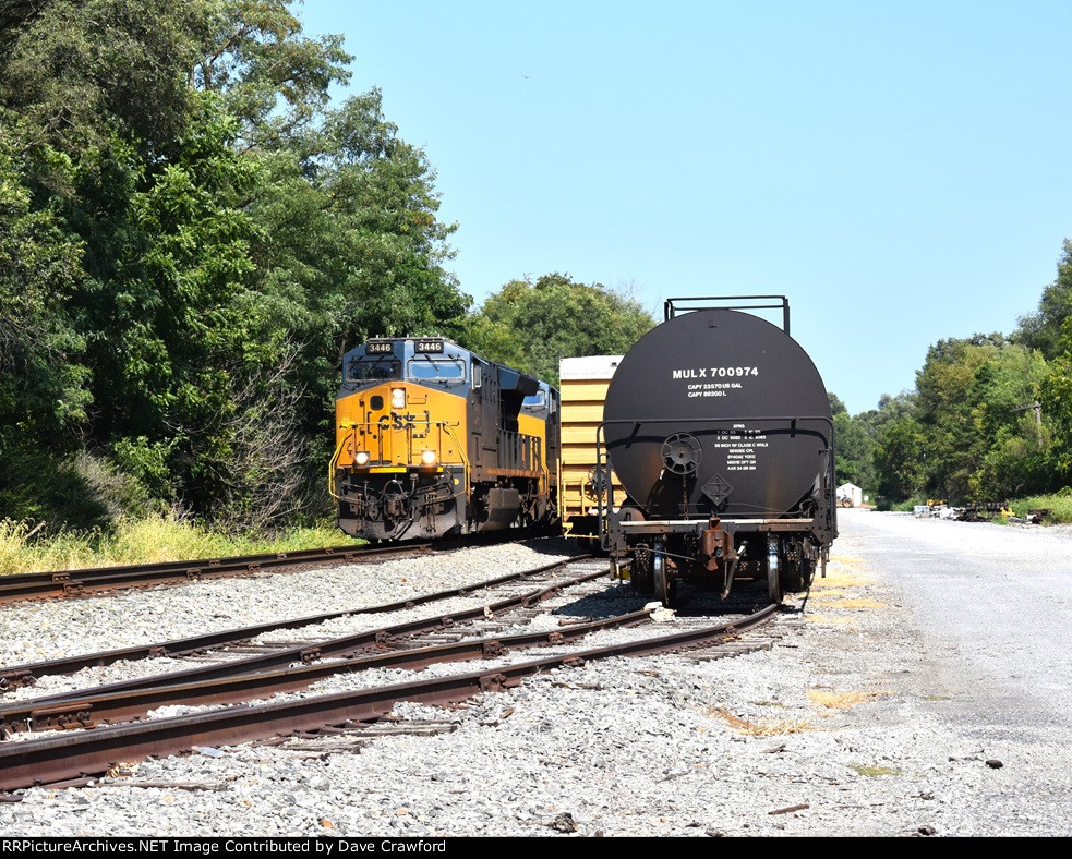Coal Empties Passing the Fishersville Transload Site